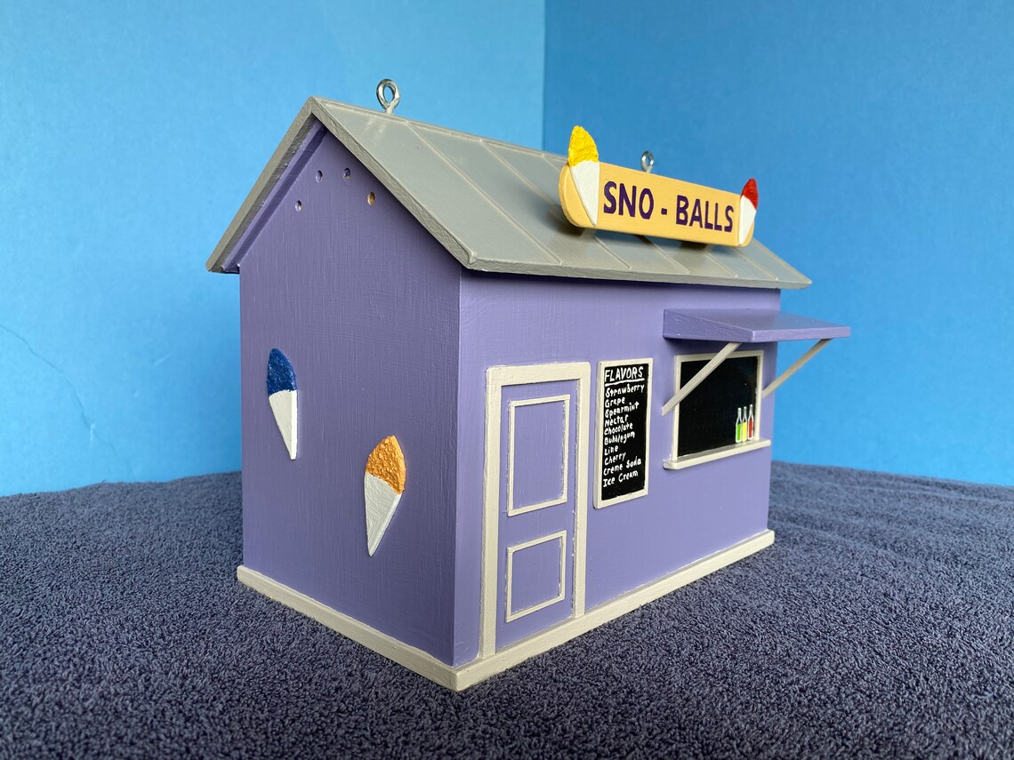 New Orleans Snowball Stand Birdhouse - Purple - Etsy