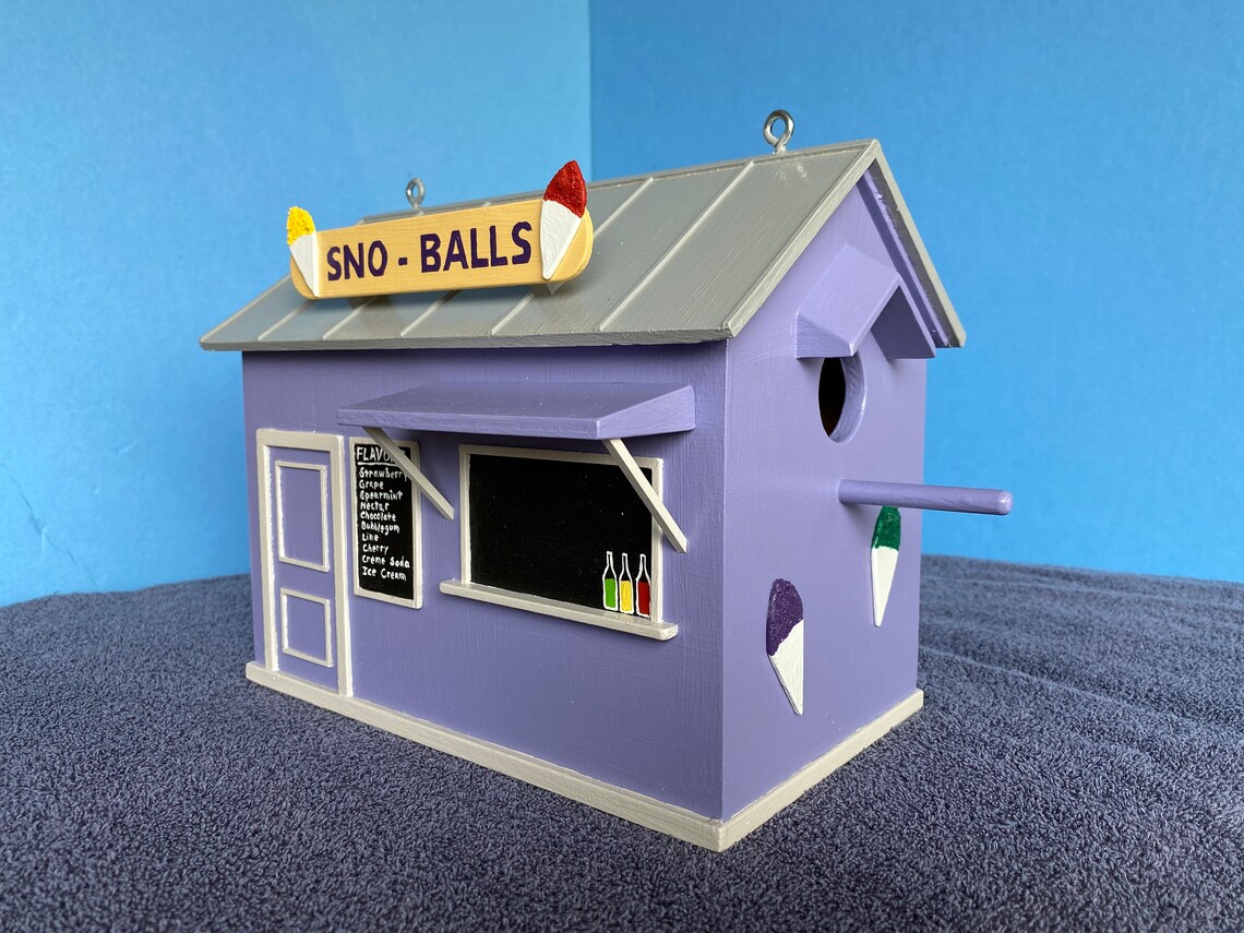 New Orleans Snowball Stand Birdhouse - Purple - Etsy