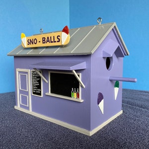 New Orleans Snowball Stand Birdhouse - Purple - Etsy