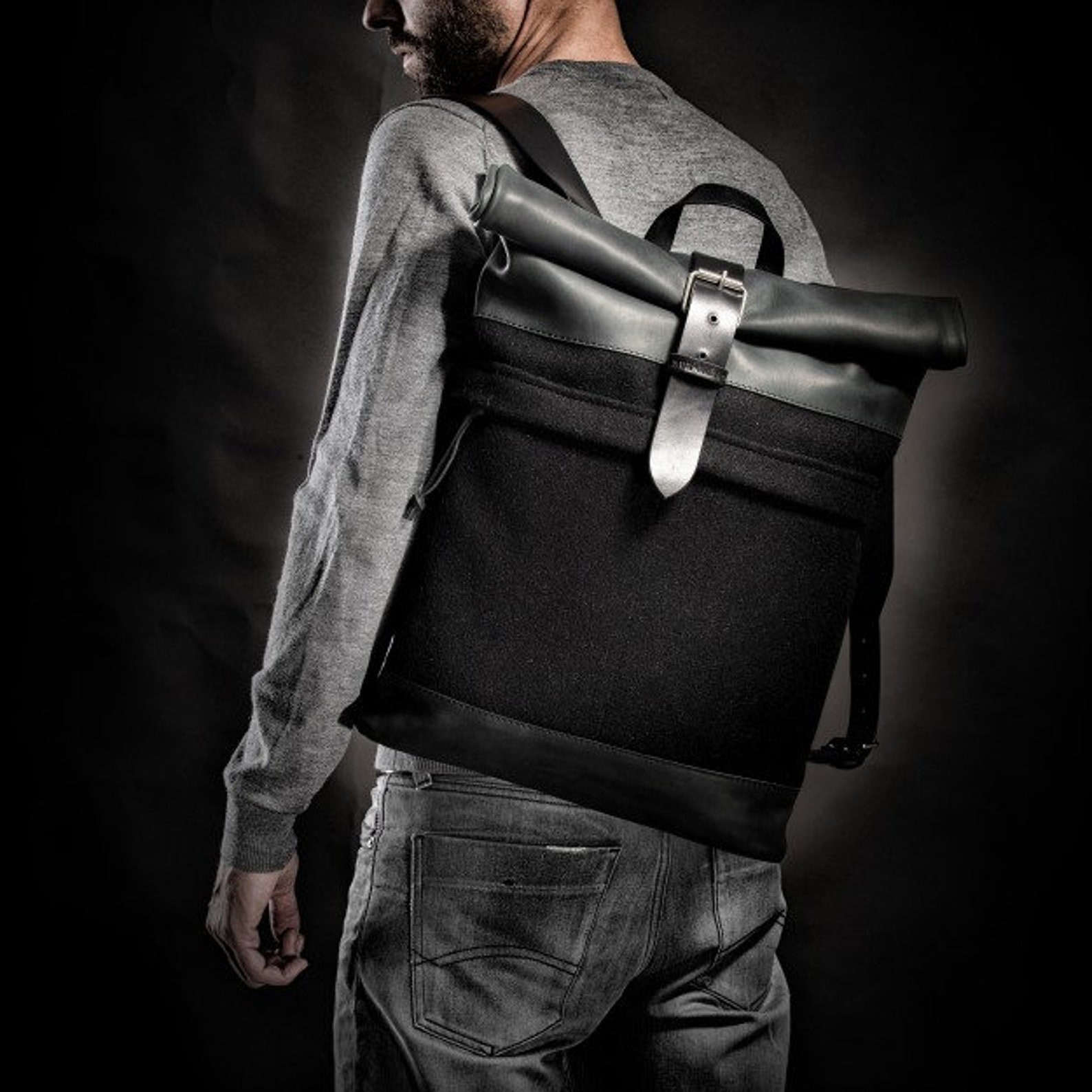 Wool Felt Backpack Men's Laptop Backpack School Backpack - Etsy