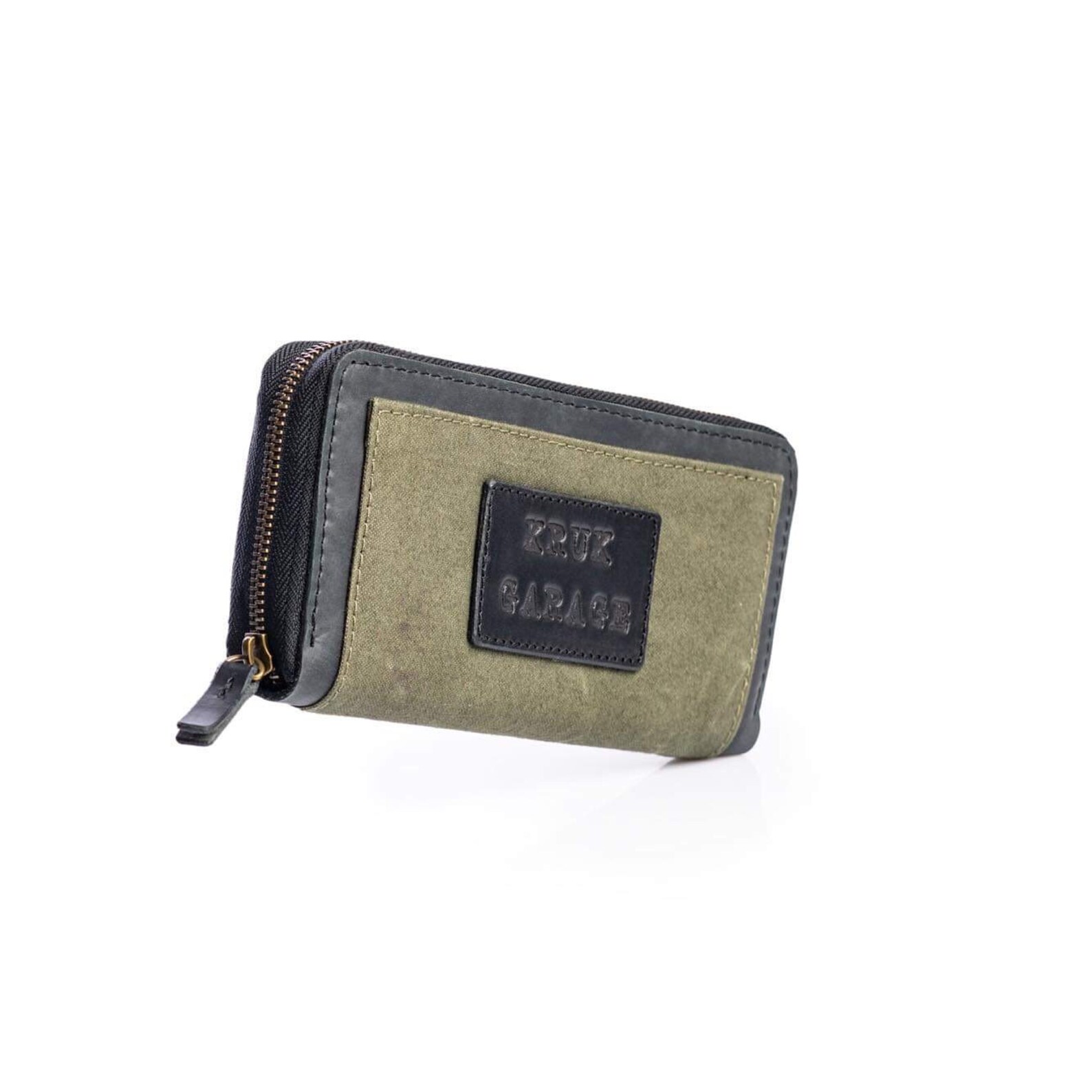 Handcrafted Wallet Canvas and Leather Wallet Large Wallet Mens | Etsy