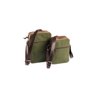 Small Shoulder Bag Mini Bag for Men Canvas and Leather - Etsy