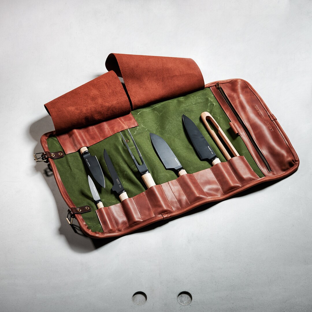 Chef Knife Bag Kitchen Storage Knife Roll Organizer for Knives Gift for ...
