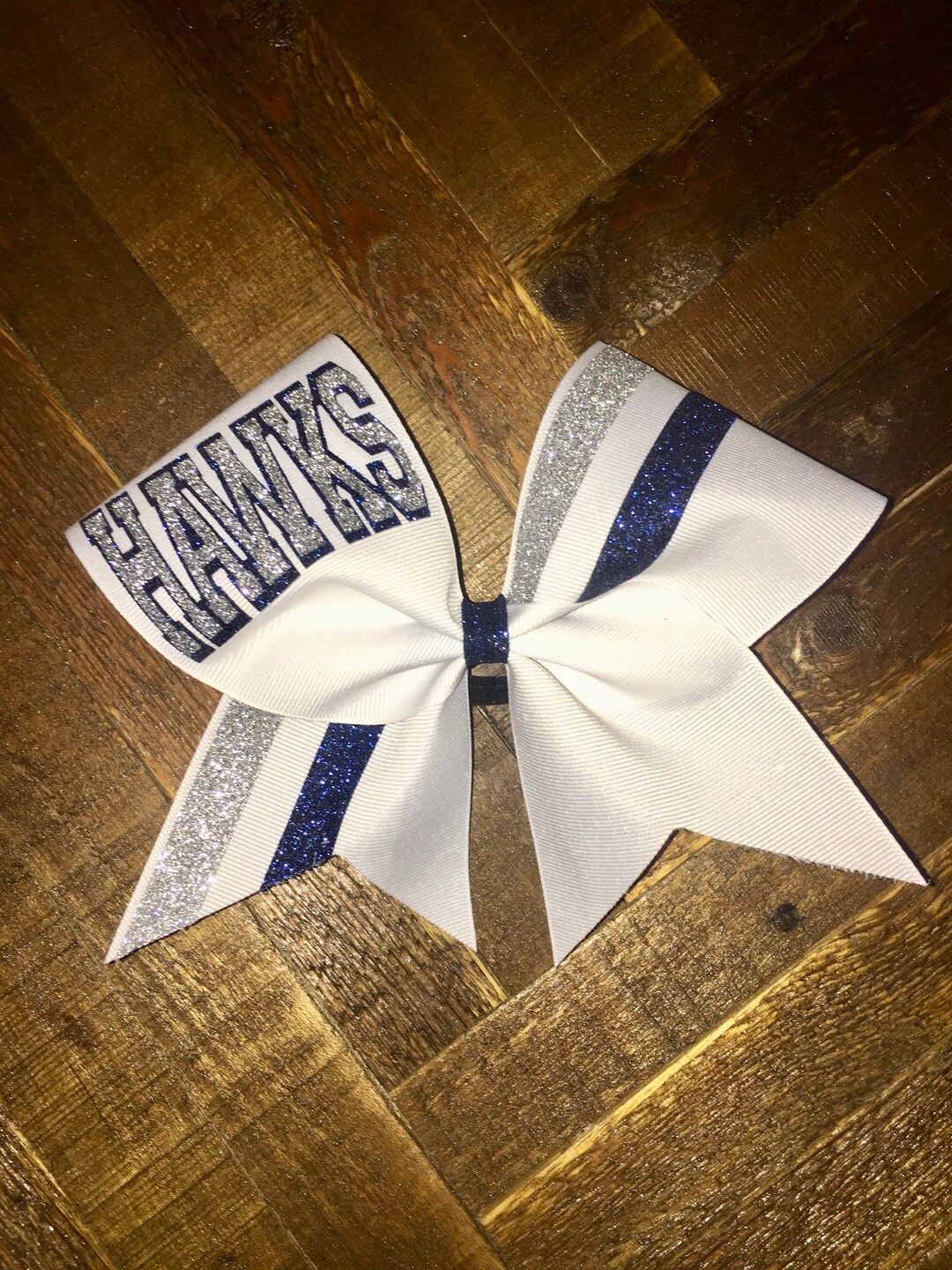 Double Stripe Team Bow/cheer Bow/team Bows - Etsy