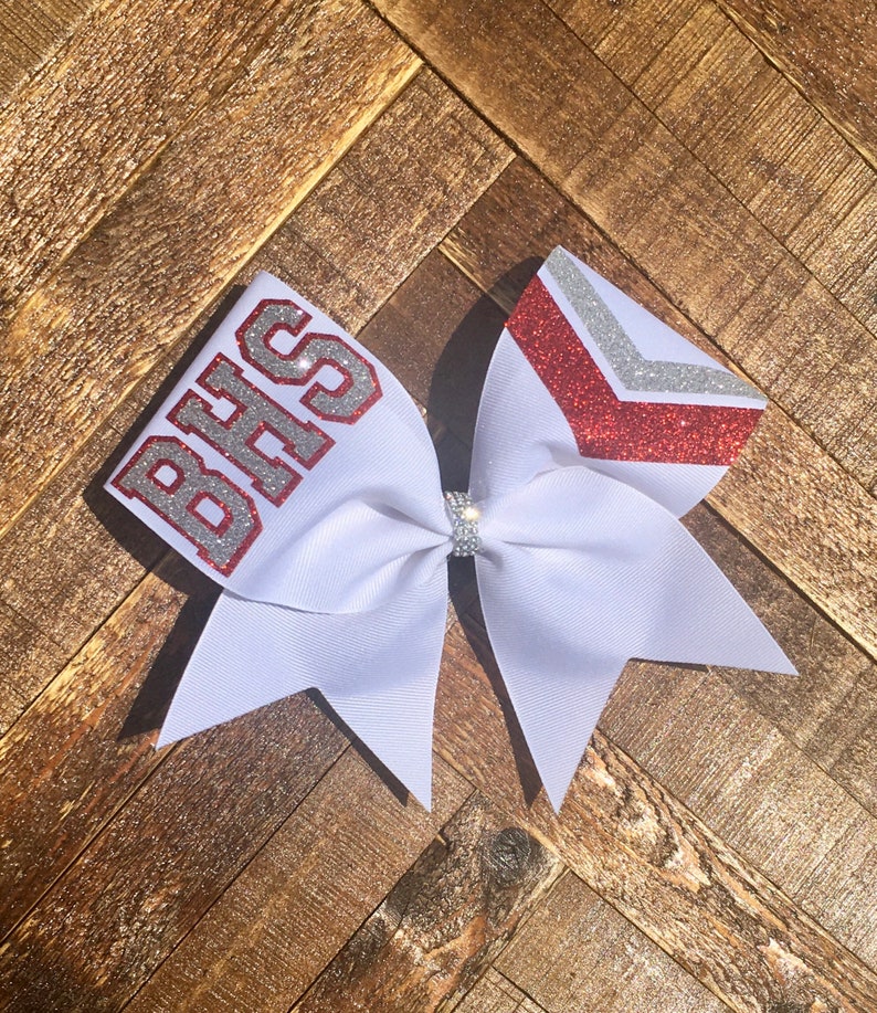 Double Chevron Team Bow/cheer Bows/team Bows/varsity Cheer - Etsy