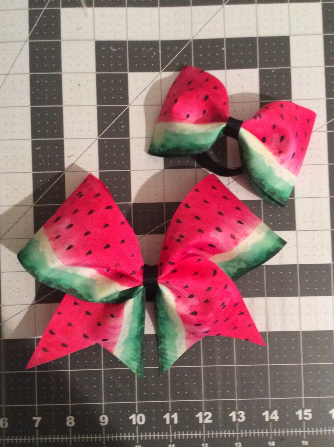 Watermelon Bows/cheer Bows/softball Bows/soccer Bows/summer Bows - Etsy