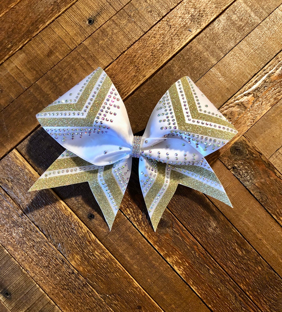 Rhinestone Cheer Bow/cheer Bow/rhinestone Bows/varsity Bows - Etsy