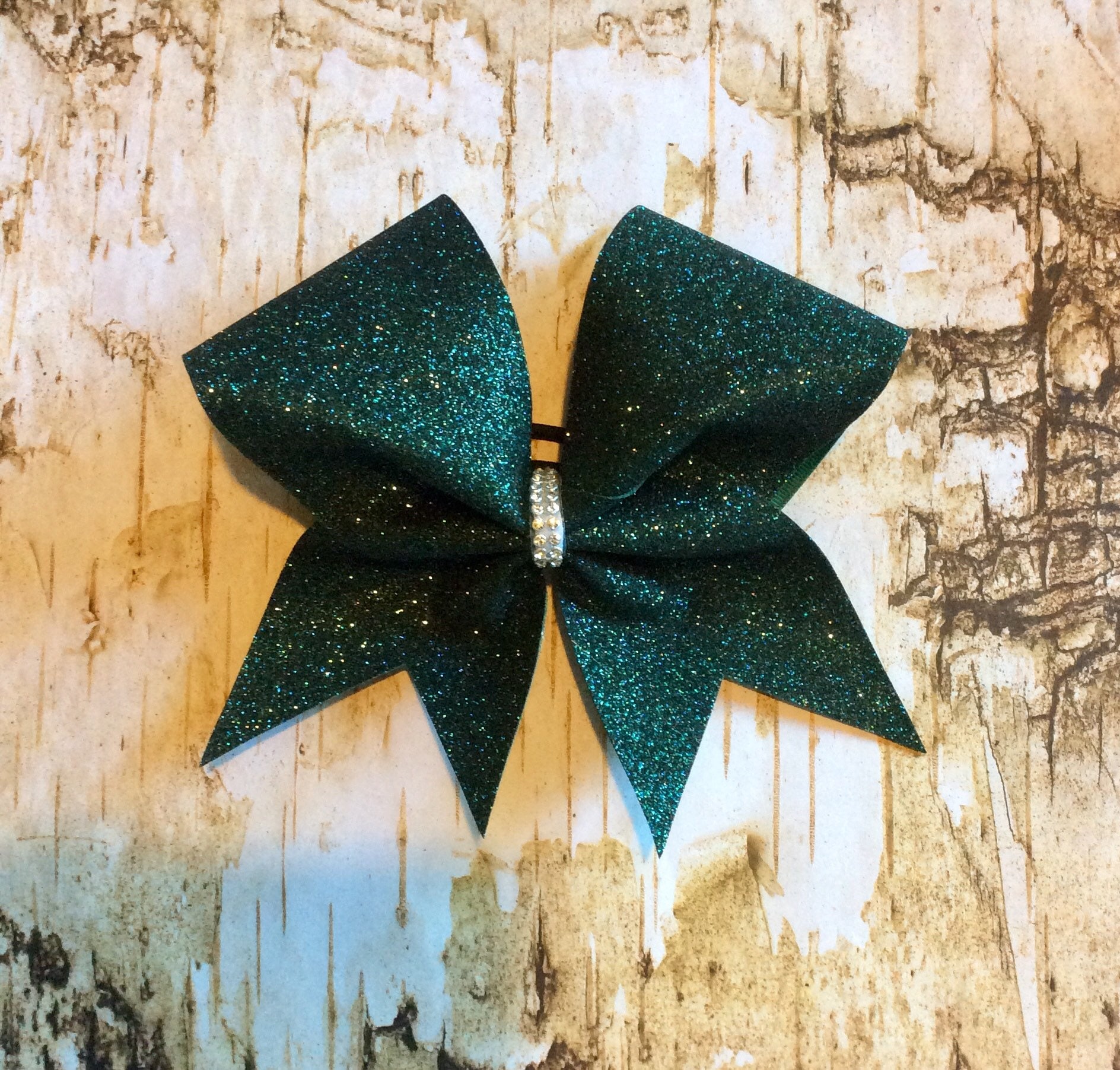 Dark Green Glitter Cheer Bow/cheer Bows/dark Green Cheer - Etsy