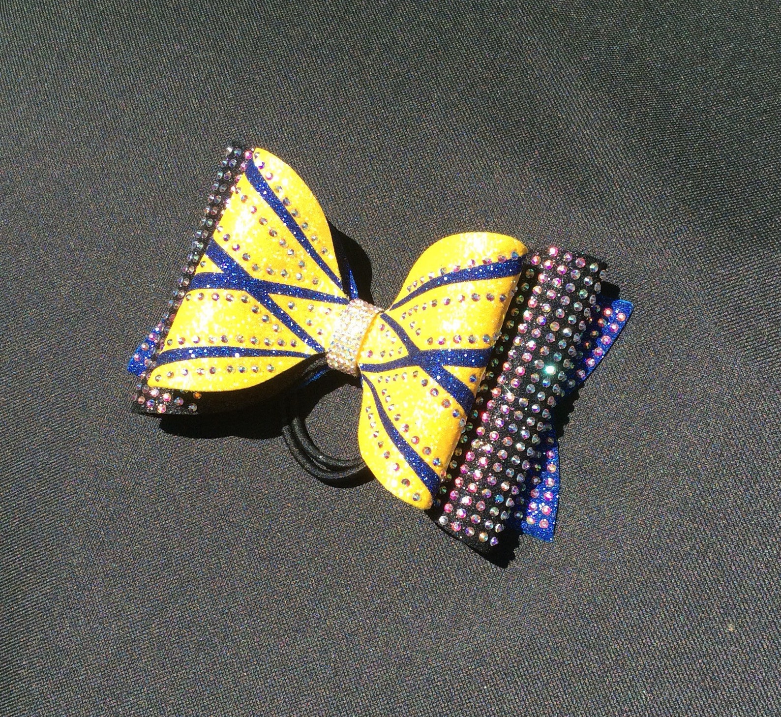 Extreme Bling Bow/cheer Bows/rhinestone Cheer Bows/glitter | Etsy