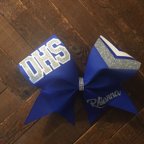 Double Chevron Team Bow/cheer Bows/team Bows/varsity Cheer - Etsy