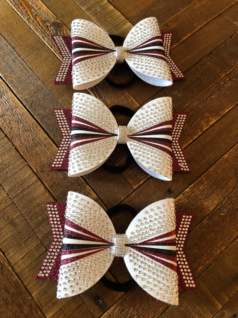 2 Layer Tailless Bow/cheer Bows/team Cheer Bow | Etsy
