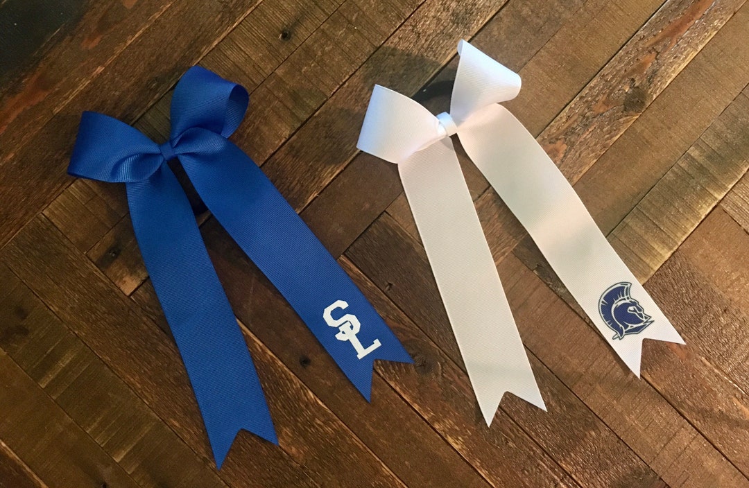 Skinny Bows/cheer Bows/collegiate Style Bows - Etsy