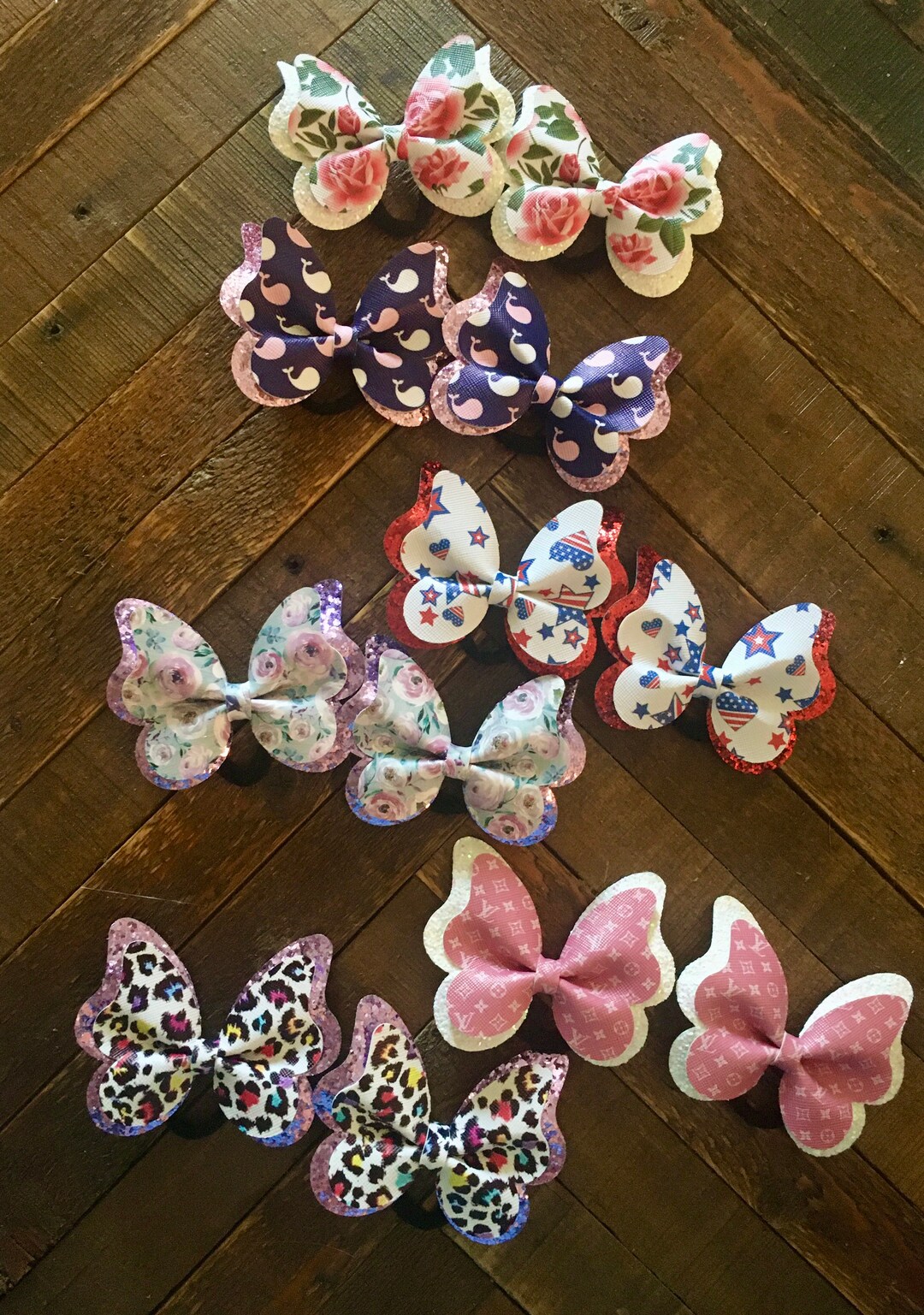 Butterfly Pigtail Bows - Etsy
