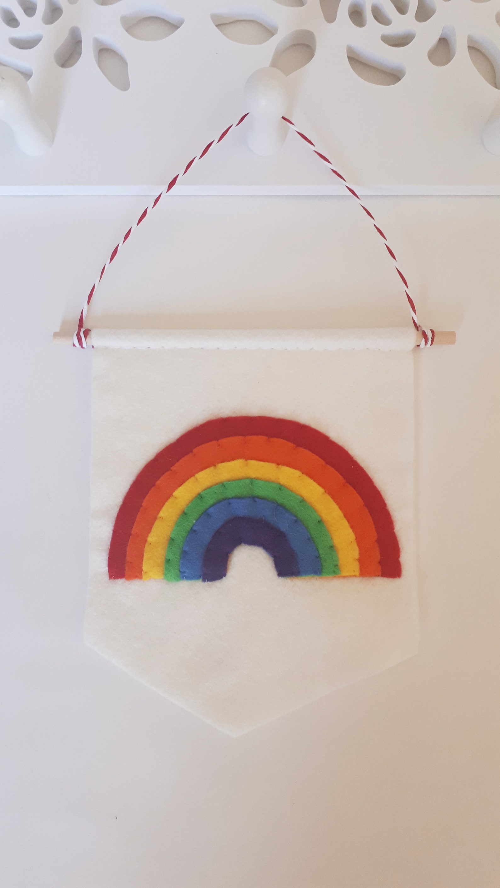 Rainbow Mini Banner Rainbow Pennant Nursery Playroom | Etsy
