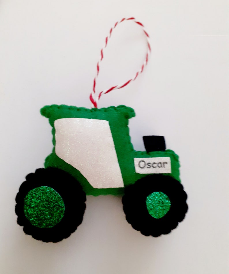 Christmas Tree Tractor Decoration Christmas Tree Decoration - Etsy UK