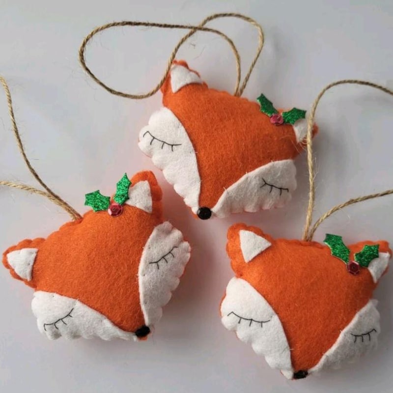 Mini Christmas Fox - Etsy UK