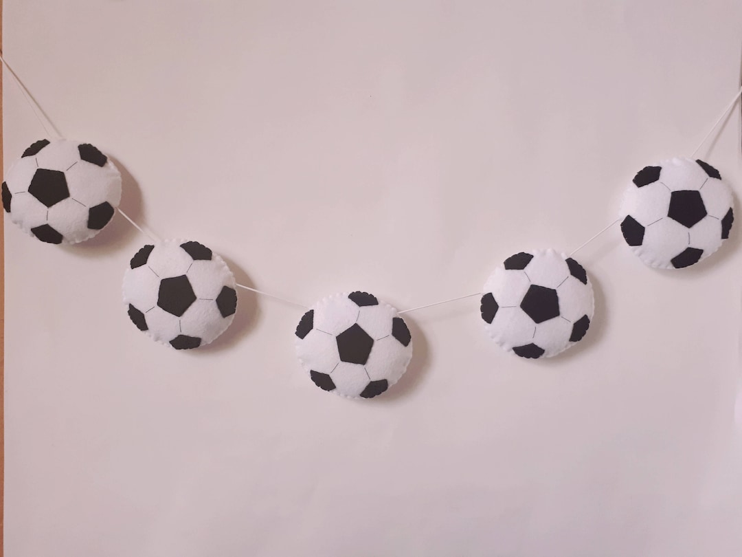 Football Bunting, Soccer Garland, Football Bedroom, Felt Garland, Boys ...