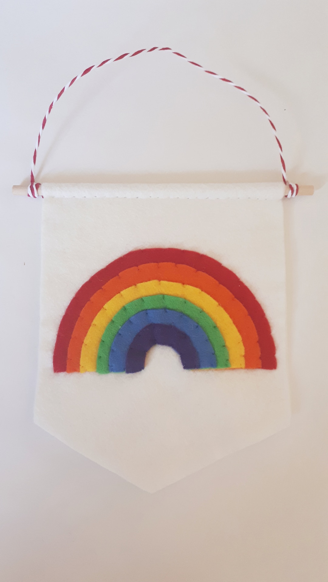 Rainbow Mini Banner, Rainbow Pennant, Nursery, Playroom, Rainbow Decor ...