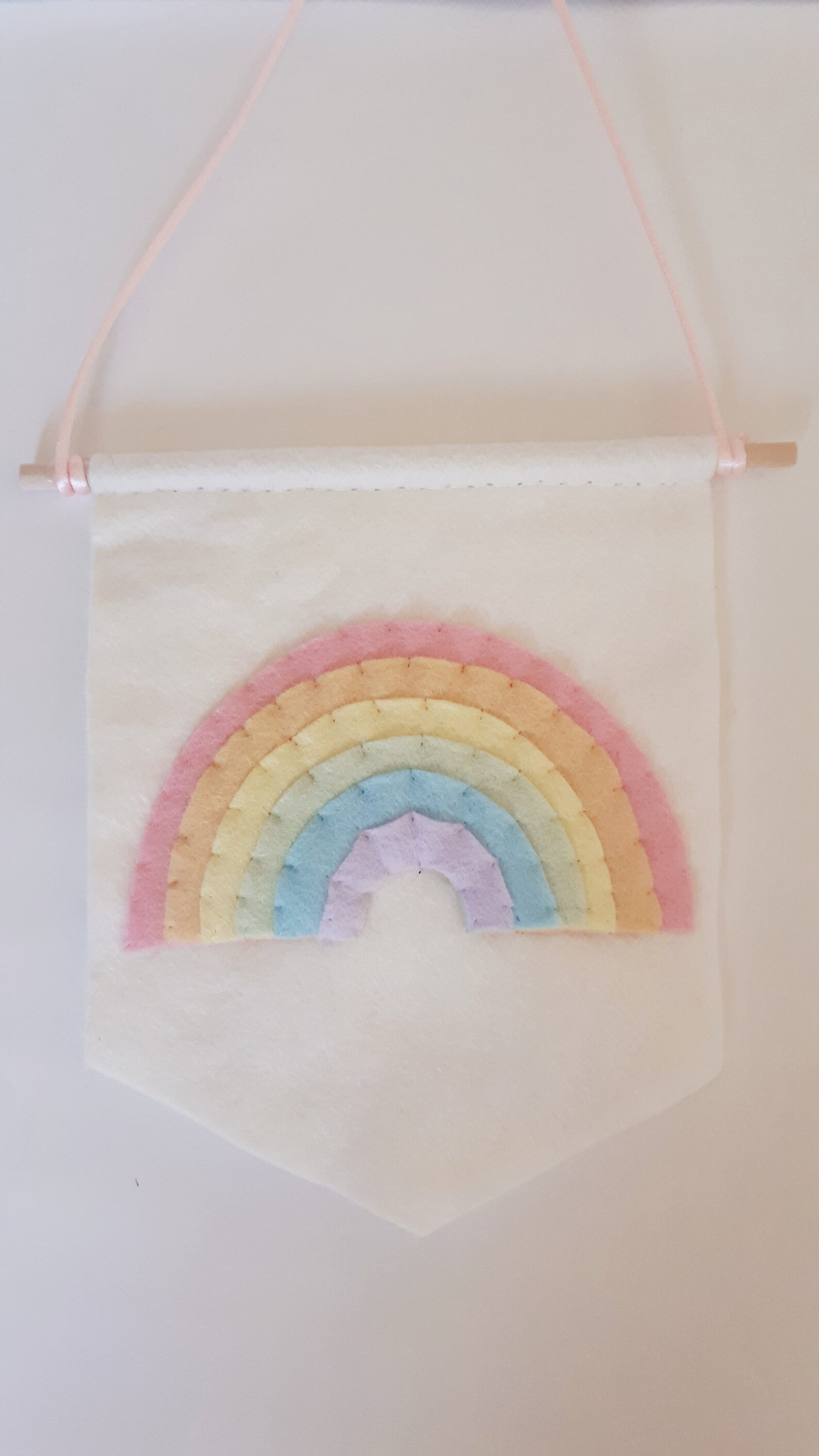 Pastel Rainbow Mini Banner Rainbow Pennant Girls Nursery - Etsy