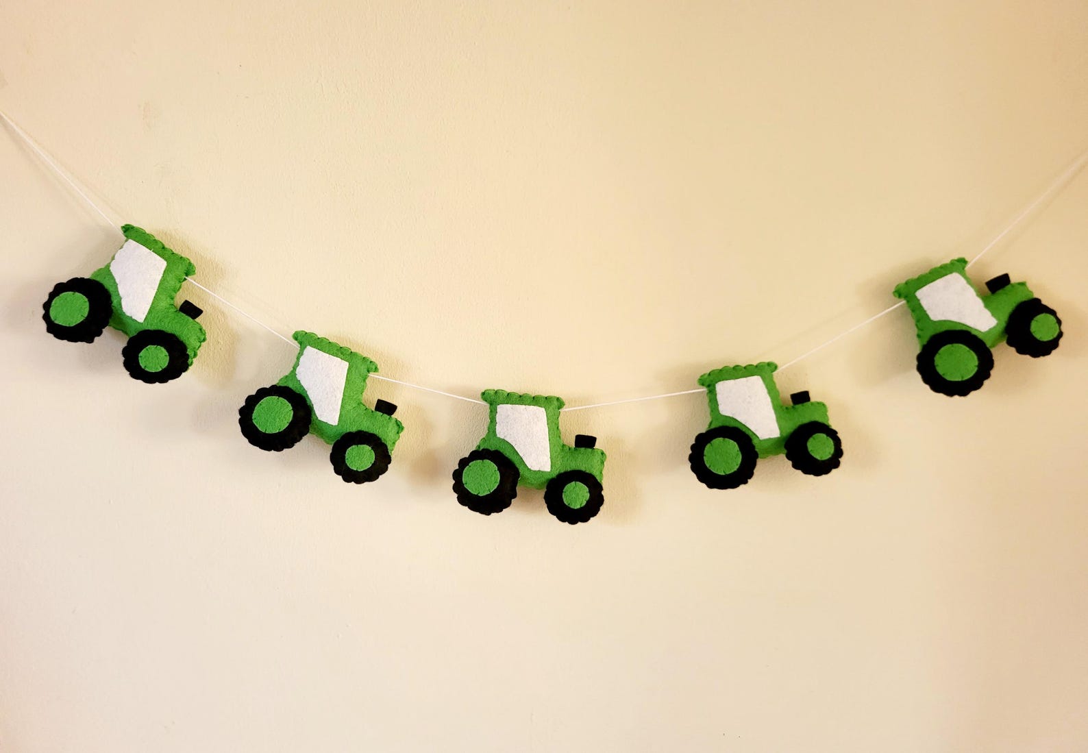 Tractor Garland, Bunting, Boys Room, Farmyard, Nursery, Tractor Decor ...