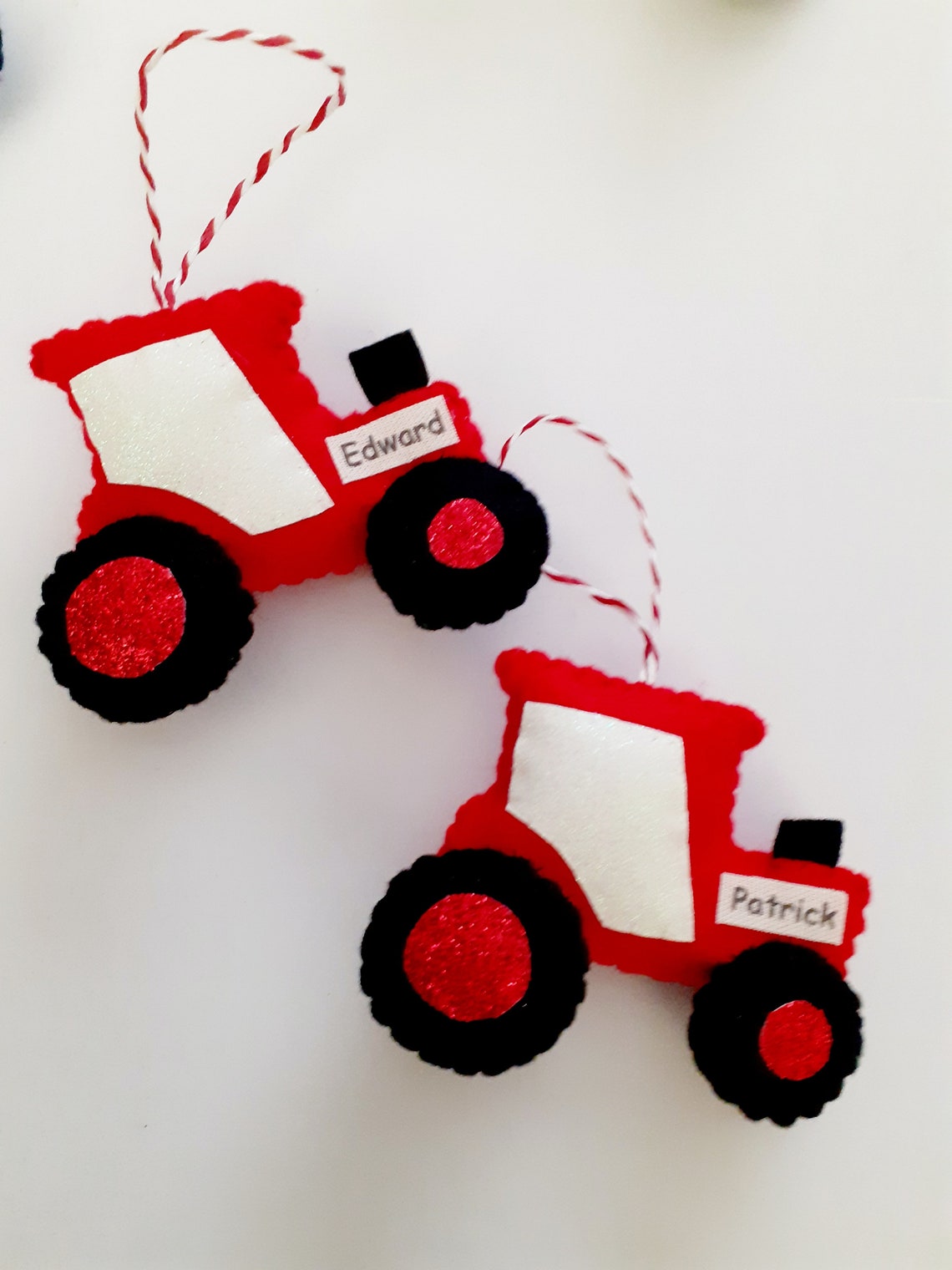 Christmas Tree Tractor Decoration Christmas Tree Decoration - Etsy UK