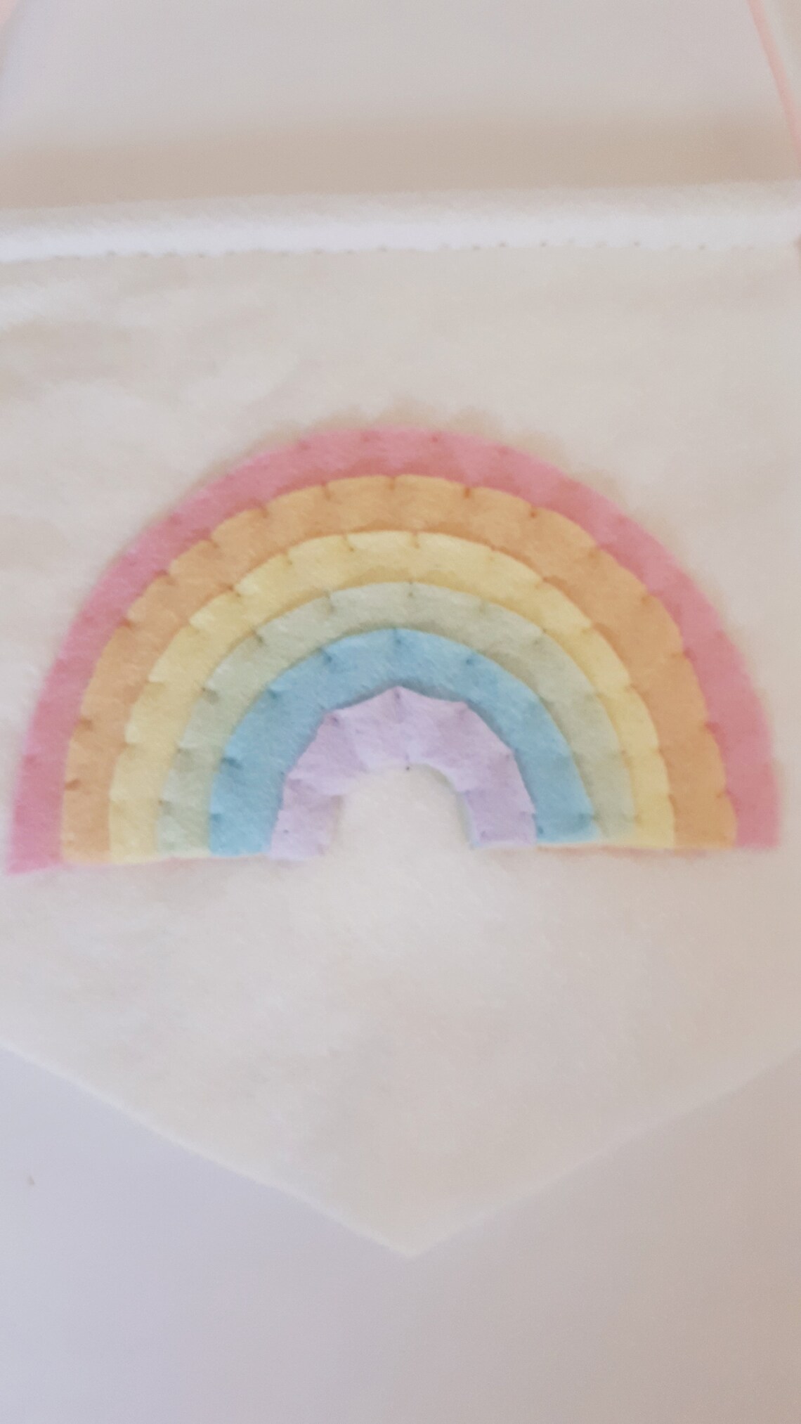 Pastel Rainbow Mini Banner Rainbow Pennant Girls Nursery - Etsy