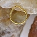 Gold Fire Ring Solid 18k Gold Ring Gold Rustic Ring Rough Gold - Etsy