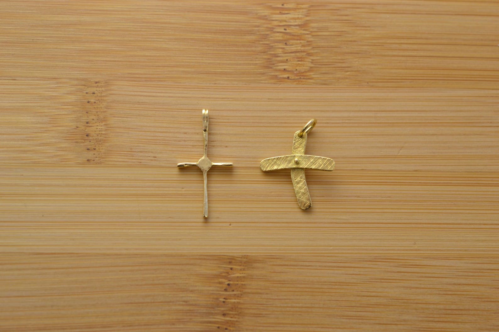 Tiny Gold Cross Gift Solid 18k Gold Cross Mens Cross | Etsy