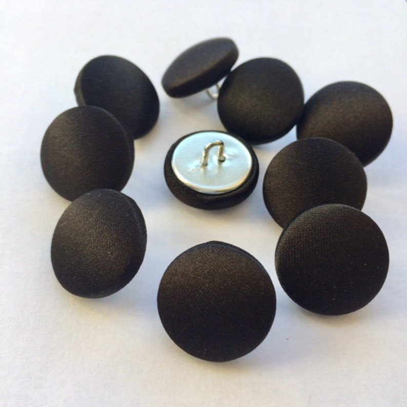 Black Satin Covered Buttons Tuxedo / Formal - Etsy