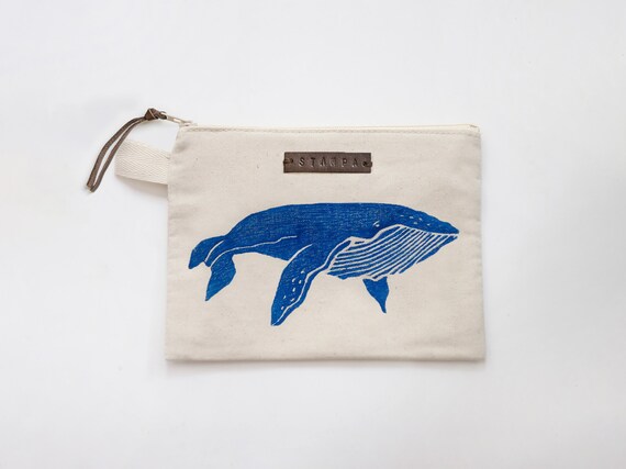 Whale Zipper Jewelry Pouch Pencil Case Purse Cosmetic Bag - Etsy Canada