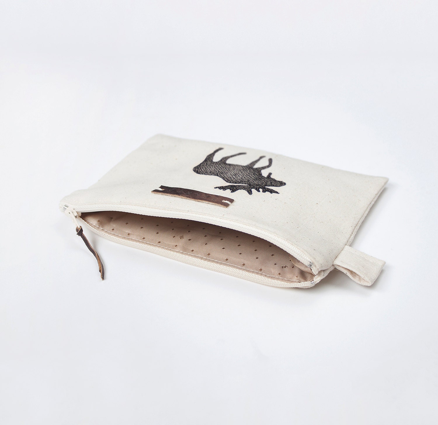 Moose Zipper Jewelry Pouch Pencil Case Purse Cosmetic Bag - Etsy