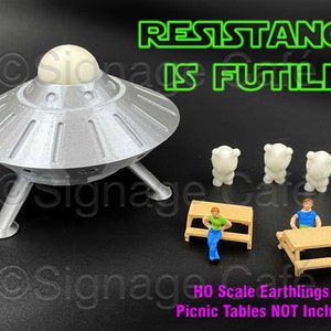 3D UFO Kit HO Scale Train Scenery Diorama. Use the Tripod - Etsy