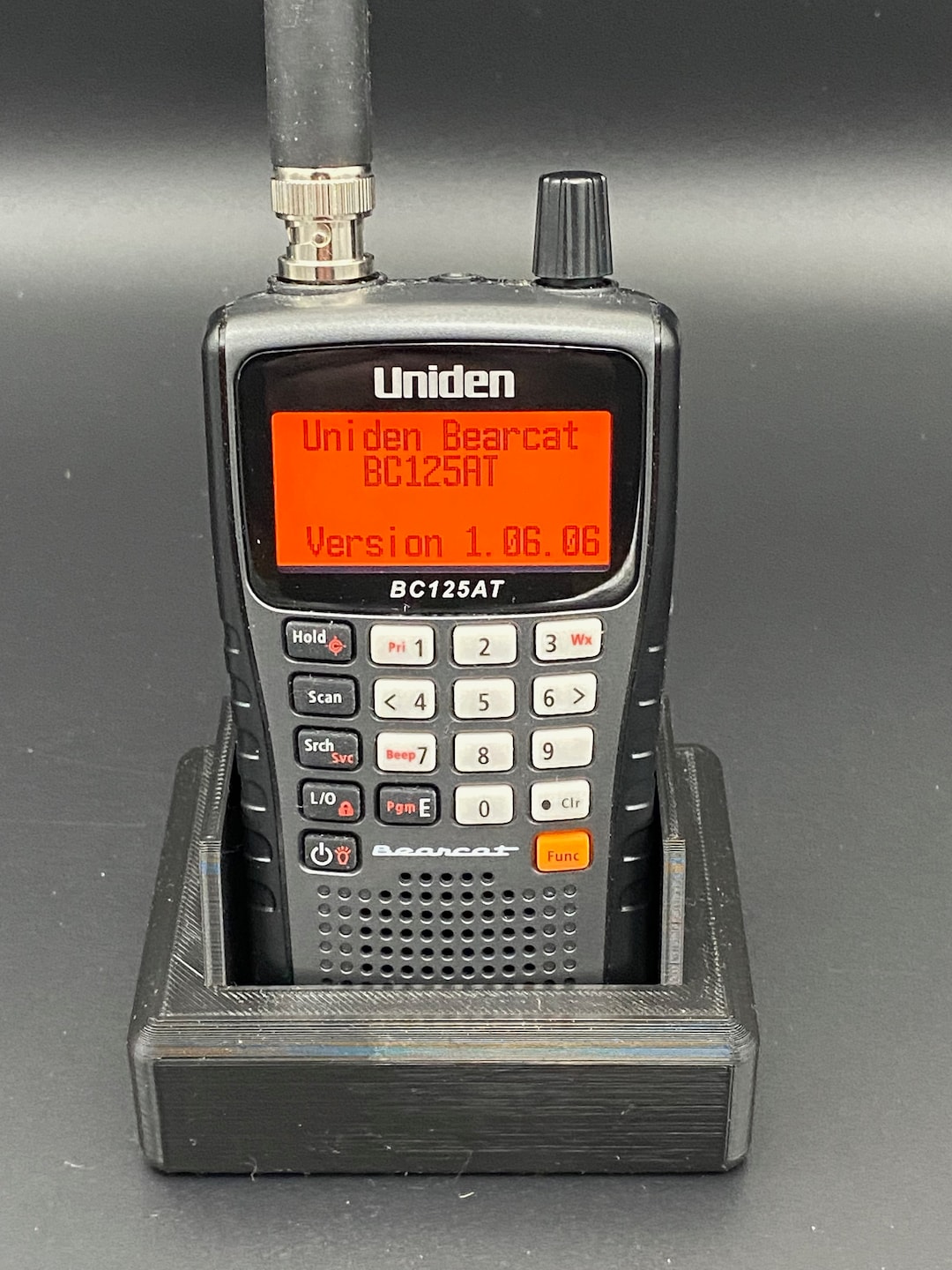 Drop-in Angled Desk Stand for Uniden BC125AT Radio Scanners - SCANNER ...