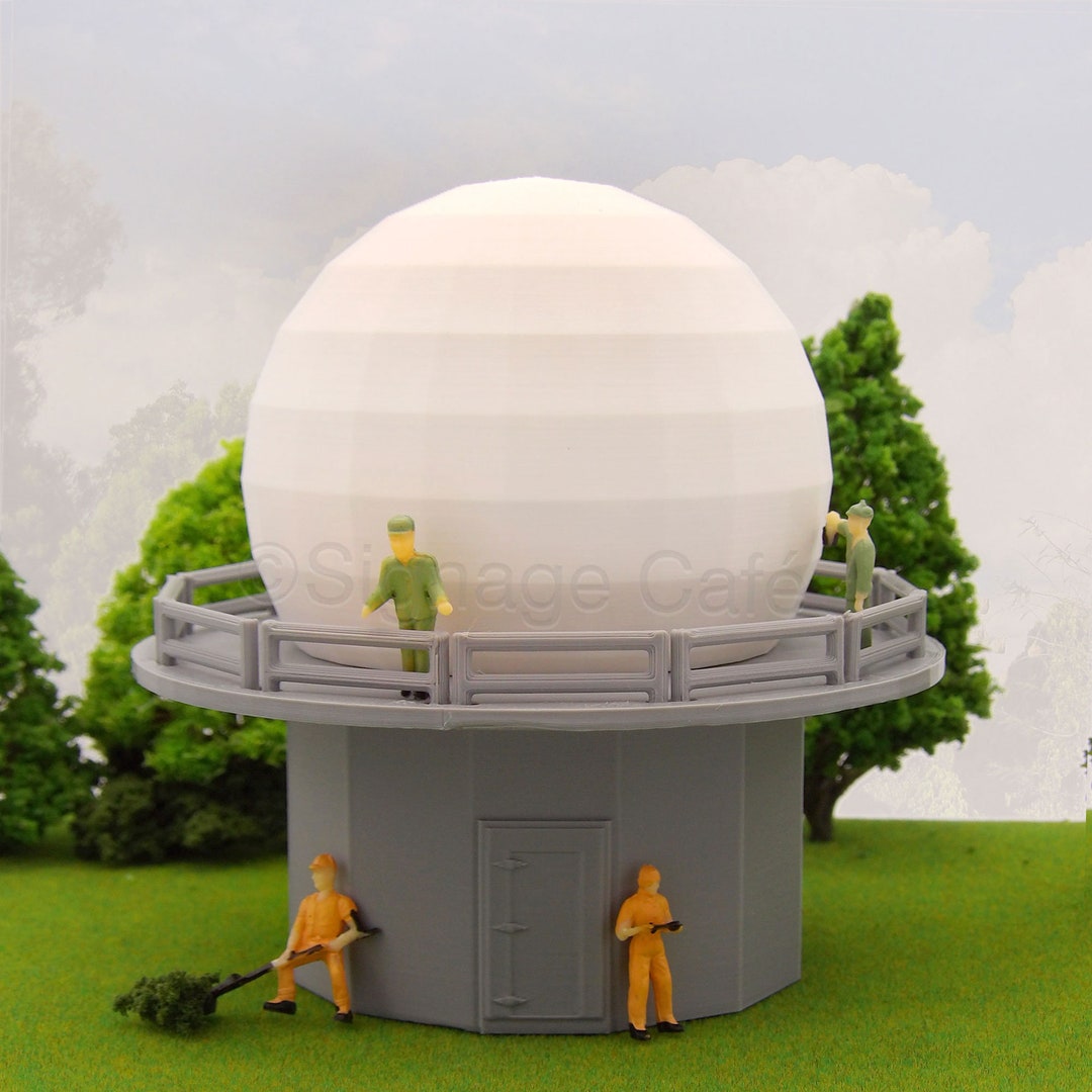 NEXRAD Radar Dome - HO Scale 3D Scenery Model Train Layouts & Display ...