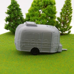 Two Pack of HO Scale 3D Printed Airstream Style Campers for Railroad ...