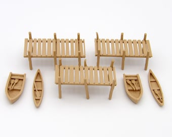 Model Railroad Ho Scale Boat Dock - Etsy