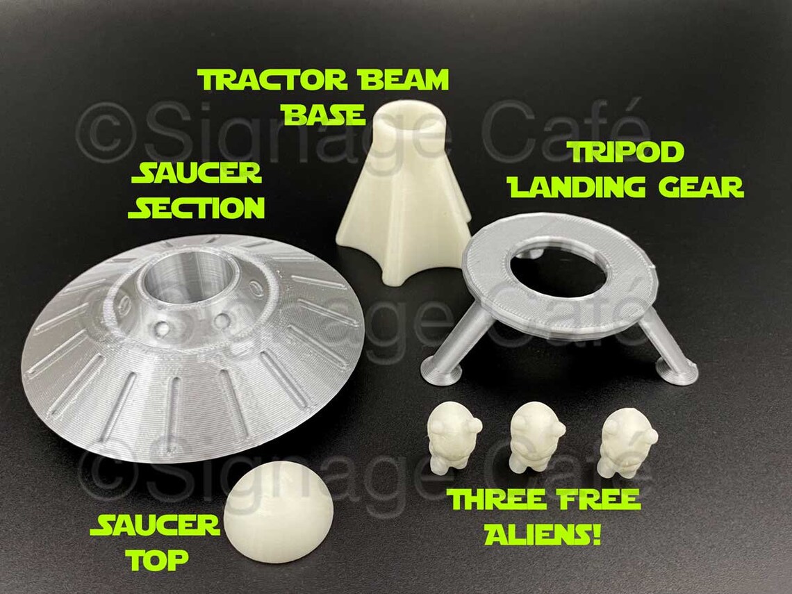 3D UFO Kit HO Scale Train Scenery Diorama. Use the Tripod - Etsy