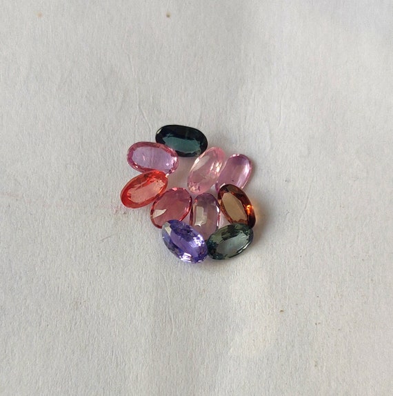 10 Pieces 3X5 MM Oval Shape AAA Natural Multi Color Spinel | Etsy