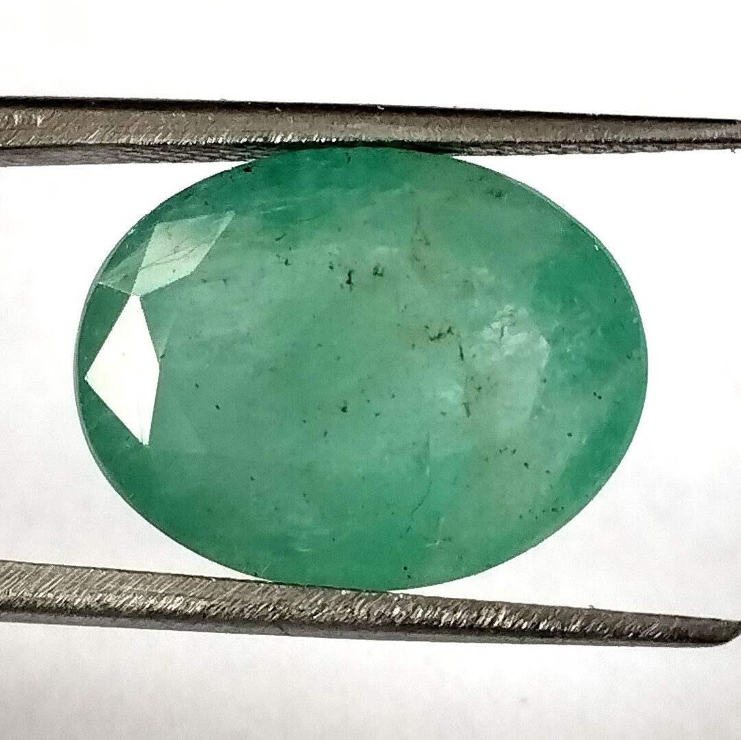 7.80 Carat Natural Untreated Emerald 11.8X15.2 MM Oval Emerald Shape ...