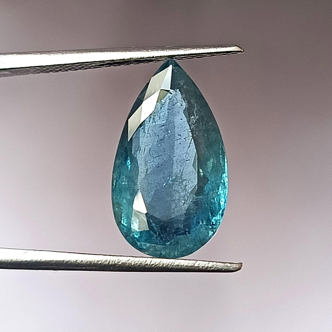 Santa Maria Aquamarine Gemstone: 5.90 Carat Pear Cut (9.5X16.5X6 Mm ...