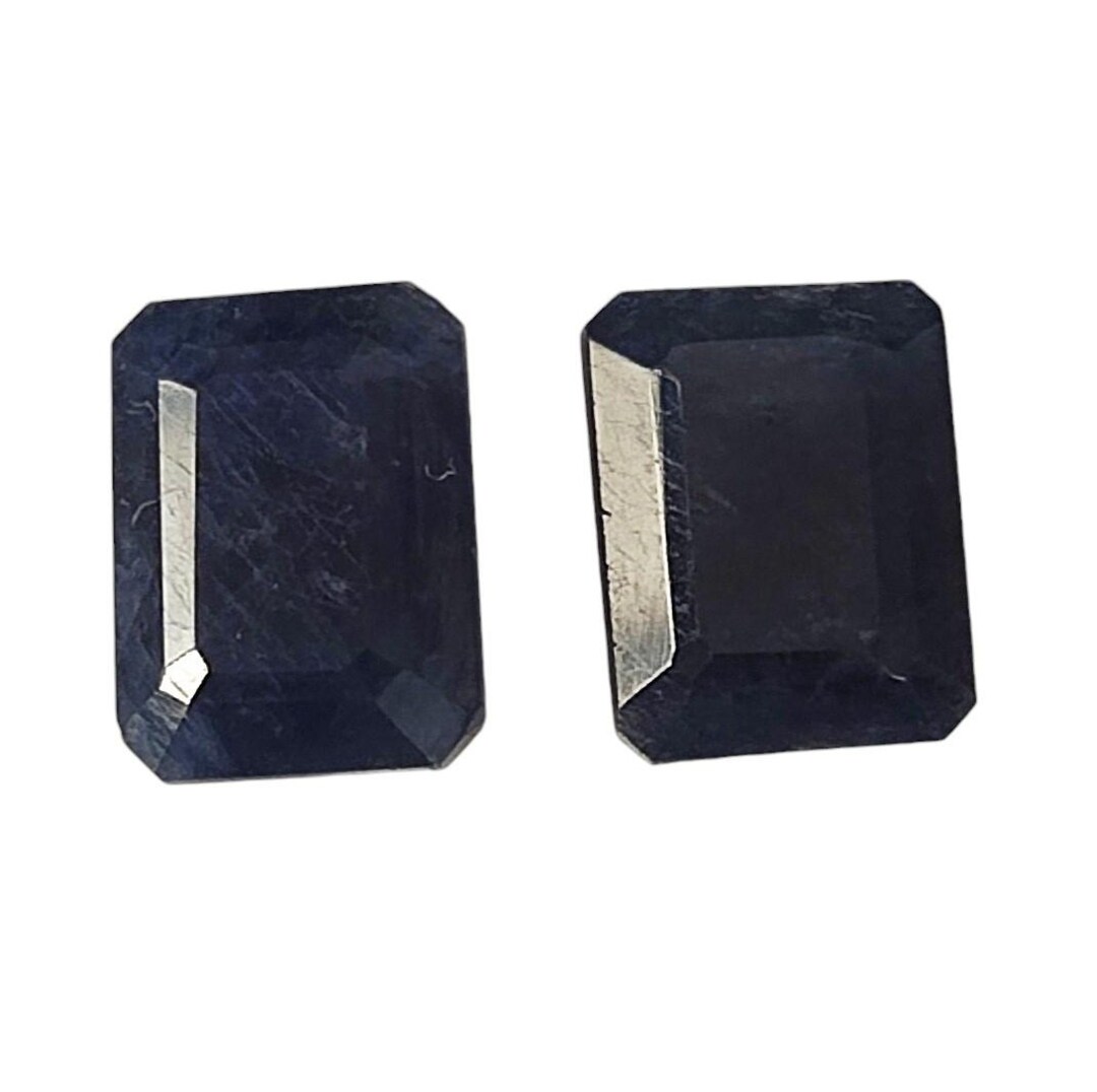 Emerald Cut Burmese Blue Sapphire: 6X8 Mm Faceted Natural Loose ...