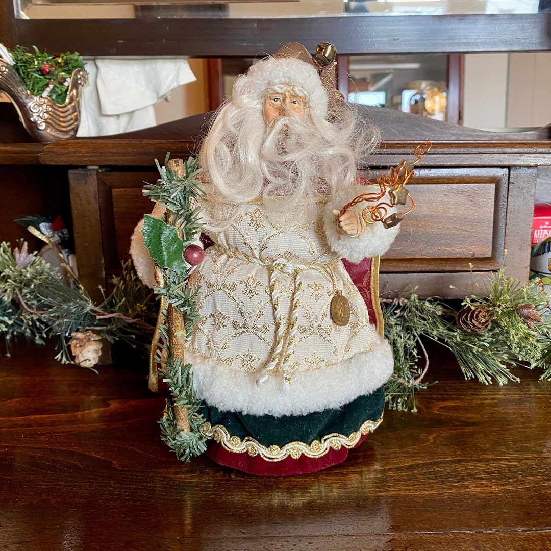 Vintage Santa Tree Topper Santa Figurine - Etsy