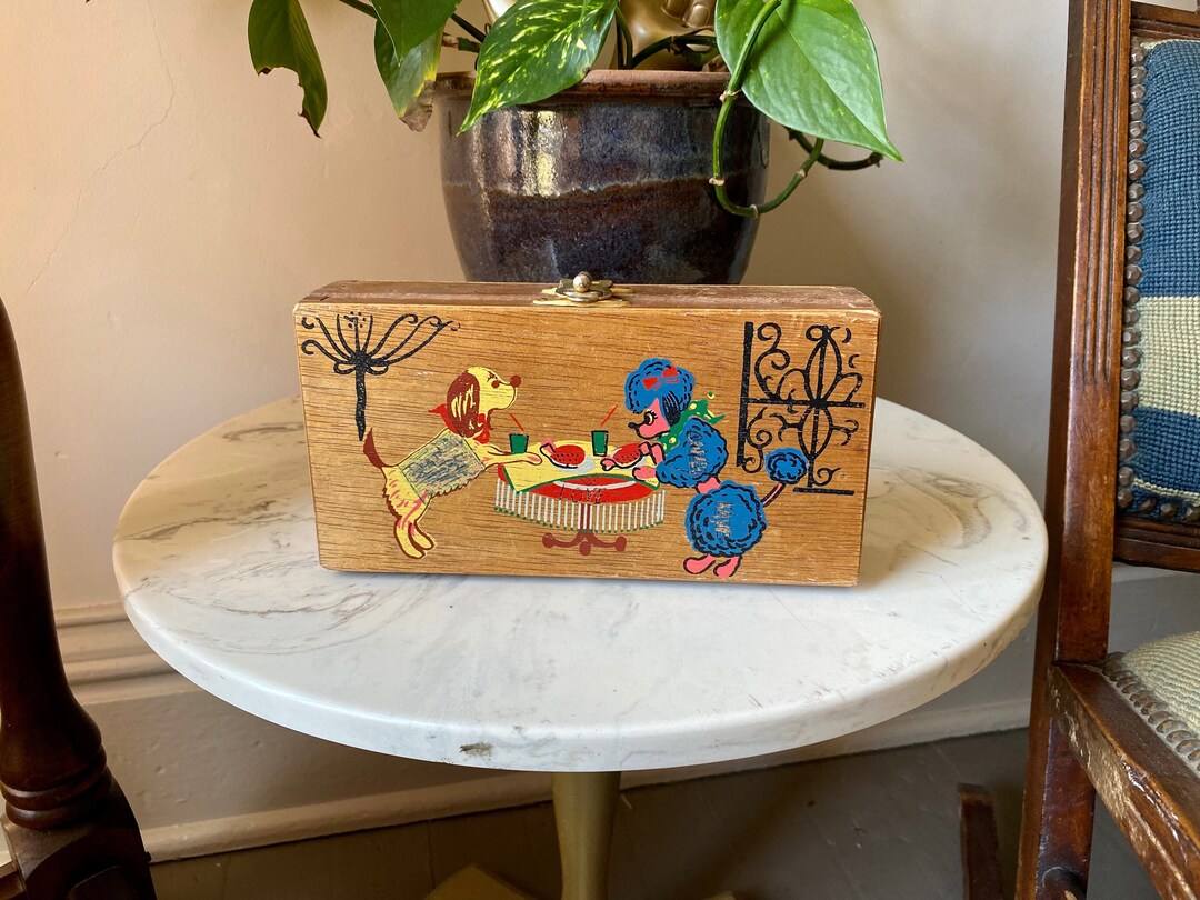 Vintage Wooden Box Vintage Jewelry Box Vintage Treasure Box Vintage ...