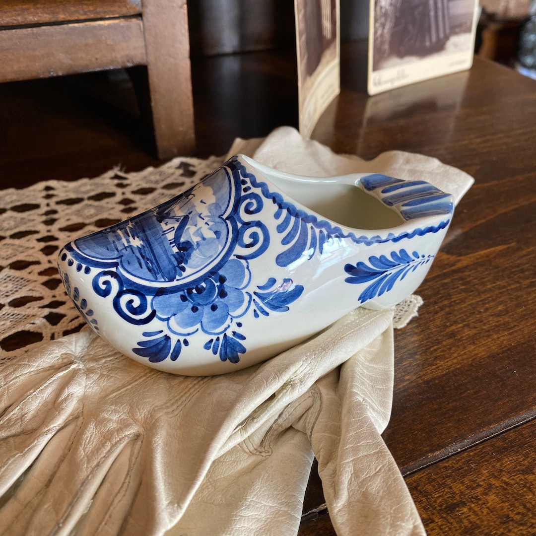 Handpainted Delft Ceramic Clog Dutch Clog Delft Holland Clog ...