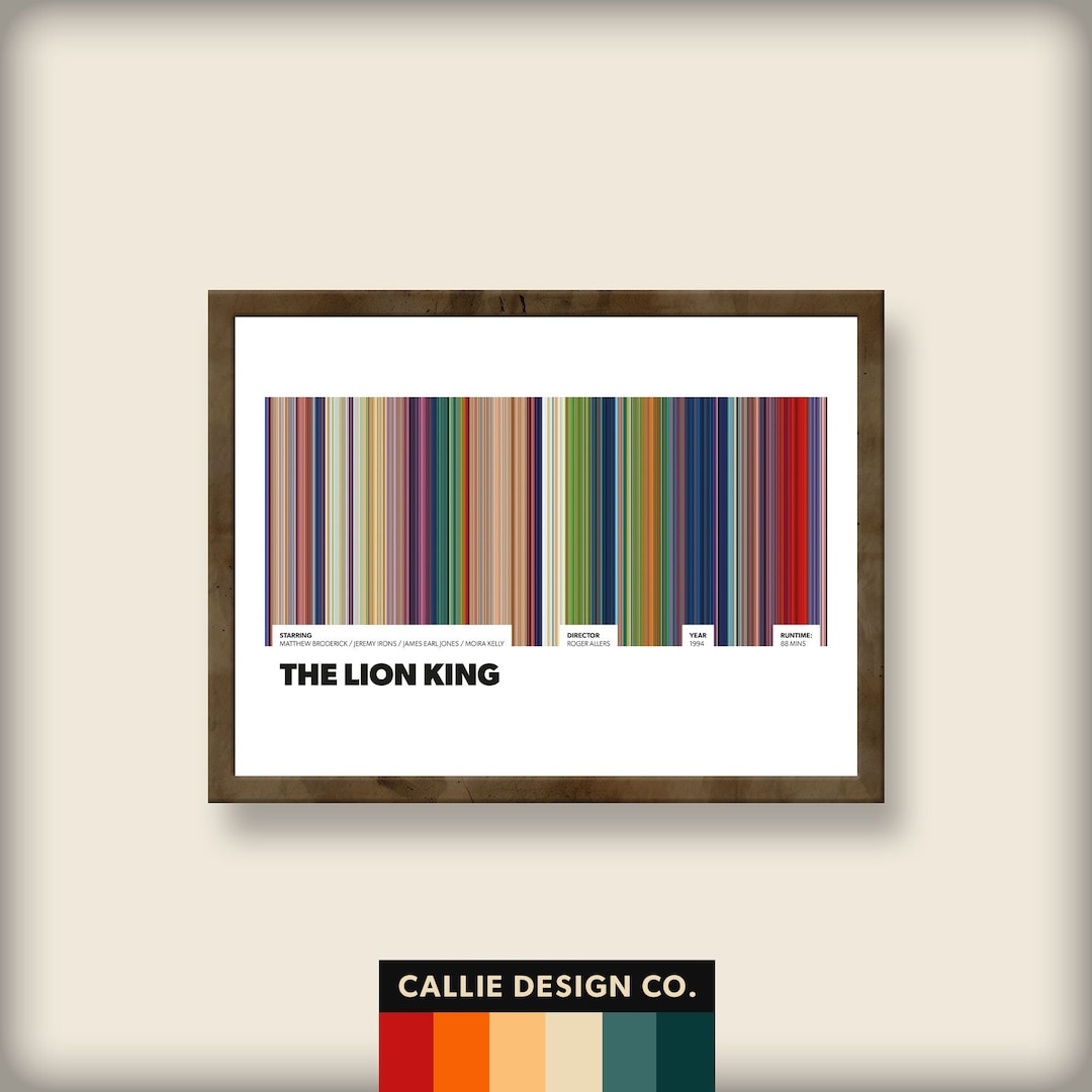 The Lion King • *digital Download Only* • Film Colour Palette • Movie ...