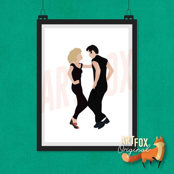 Grease Minimal Style Grease Movie Poster Grease Movie Gift - Etsy