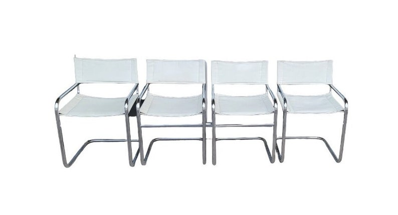 4 Mid Century Modern Chrome Chevalier Chairs - Etsy