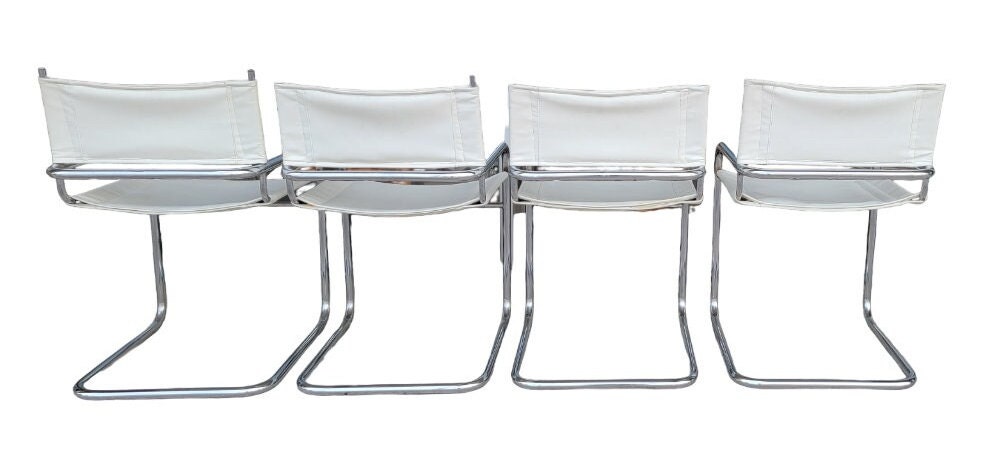 4 Mid Century Modern Chrome Chevalier Chairs - Etsy