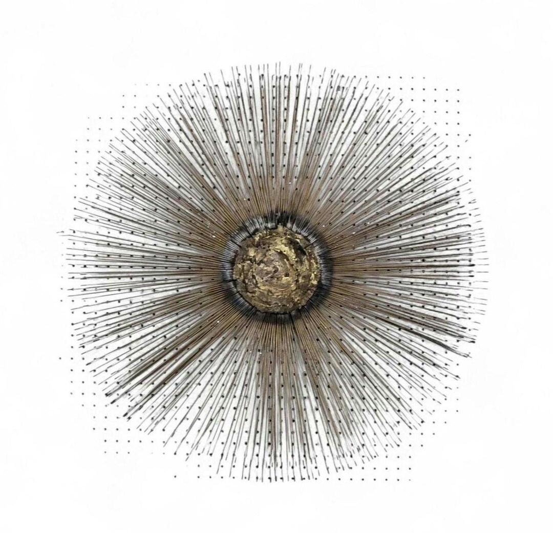 Large Curtis Jere Brutalist Sun Burst Wall Sculpture - Etsy