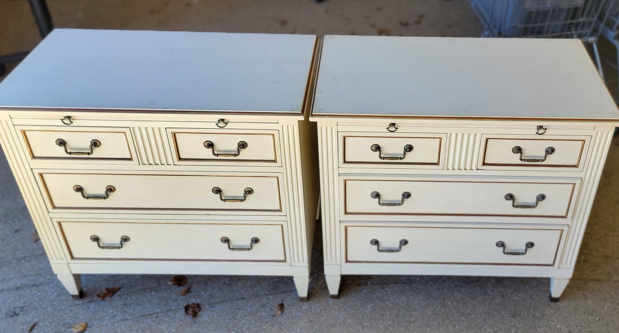 Pair Kindel Gustavian Style Three Draw Chests / Night Stands - Etsy